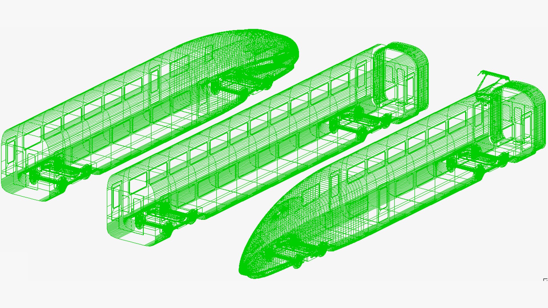 3D Futuristic High Speed Passenger Train Model - TurboSquid 2039580