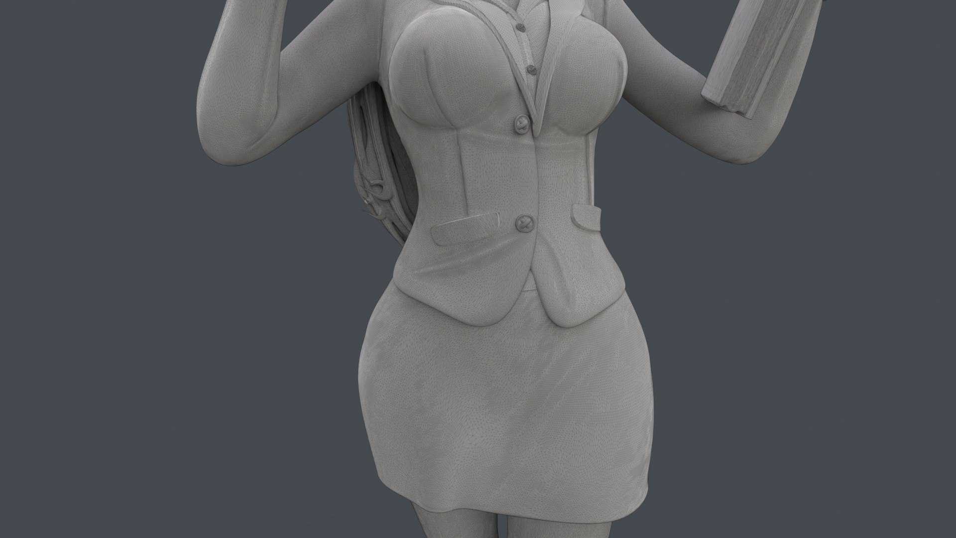 3D Anime Sexy Office Lady 3D Printing - TurboSquid 2233170