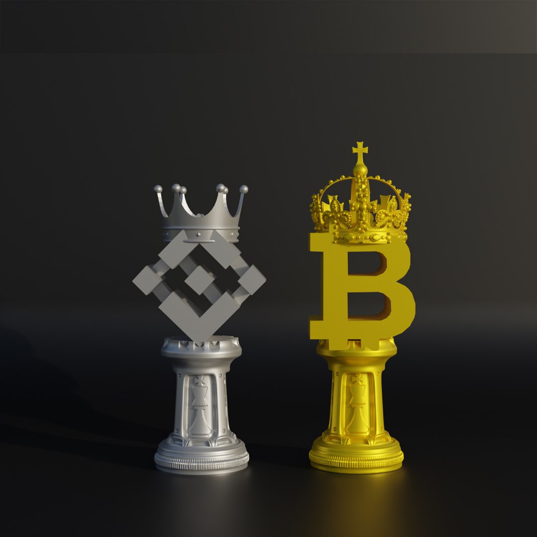 Crypto Coin Figure Chess Set - 18 Different Crypto Coin 3D model ...