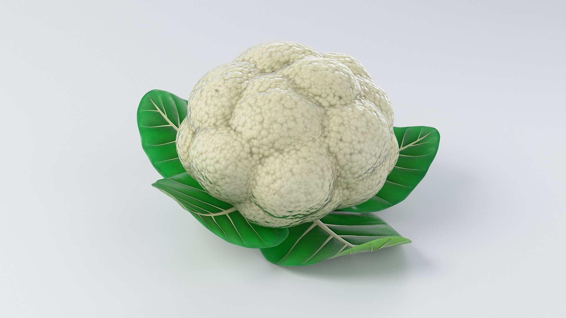 Cartoon Cauliflower 3D - TurboSquid 2078430