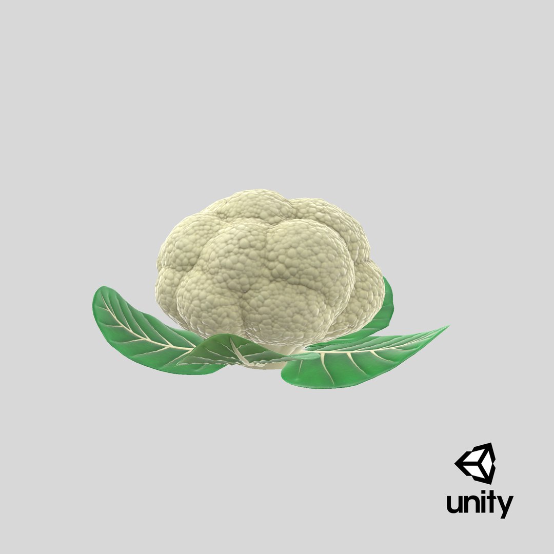 Cartoon Cauliflower 3D - TurboSquid 2078430