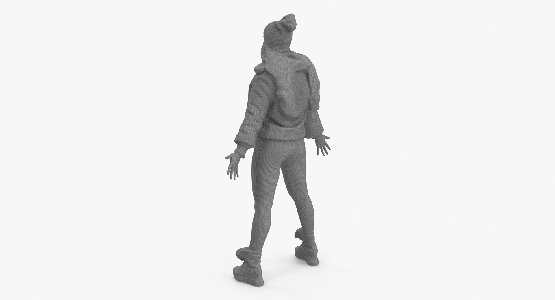 3D Freya Casual Winter A Pose model - TurboSquid 2073213