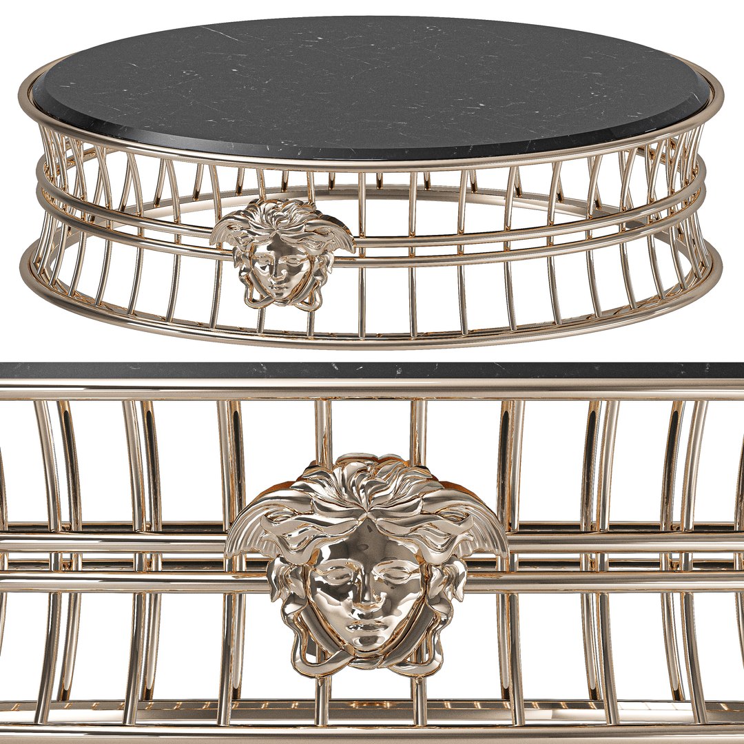 Versace Home Medusa Circular Coffee Tbale 3D - TurboSquid 2110870