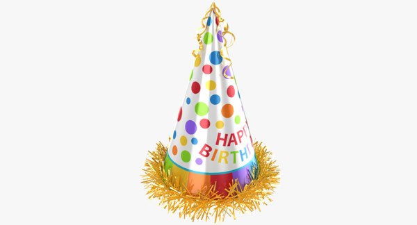 Party hat happy birthday 3D model - TurboSquid 1416885