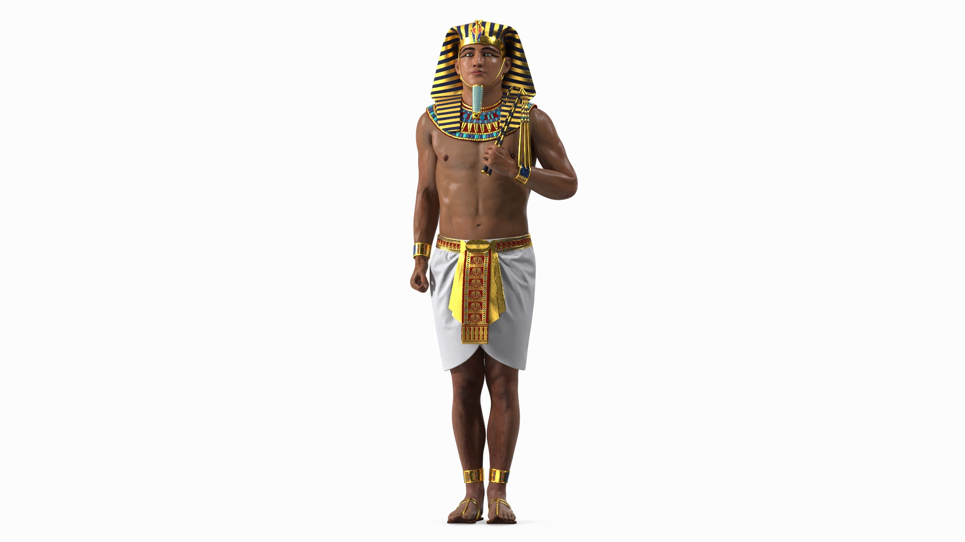Egypt Pharaoh Standing Model - TurboSquid 2083588