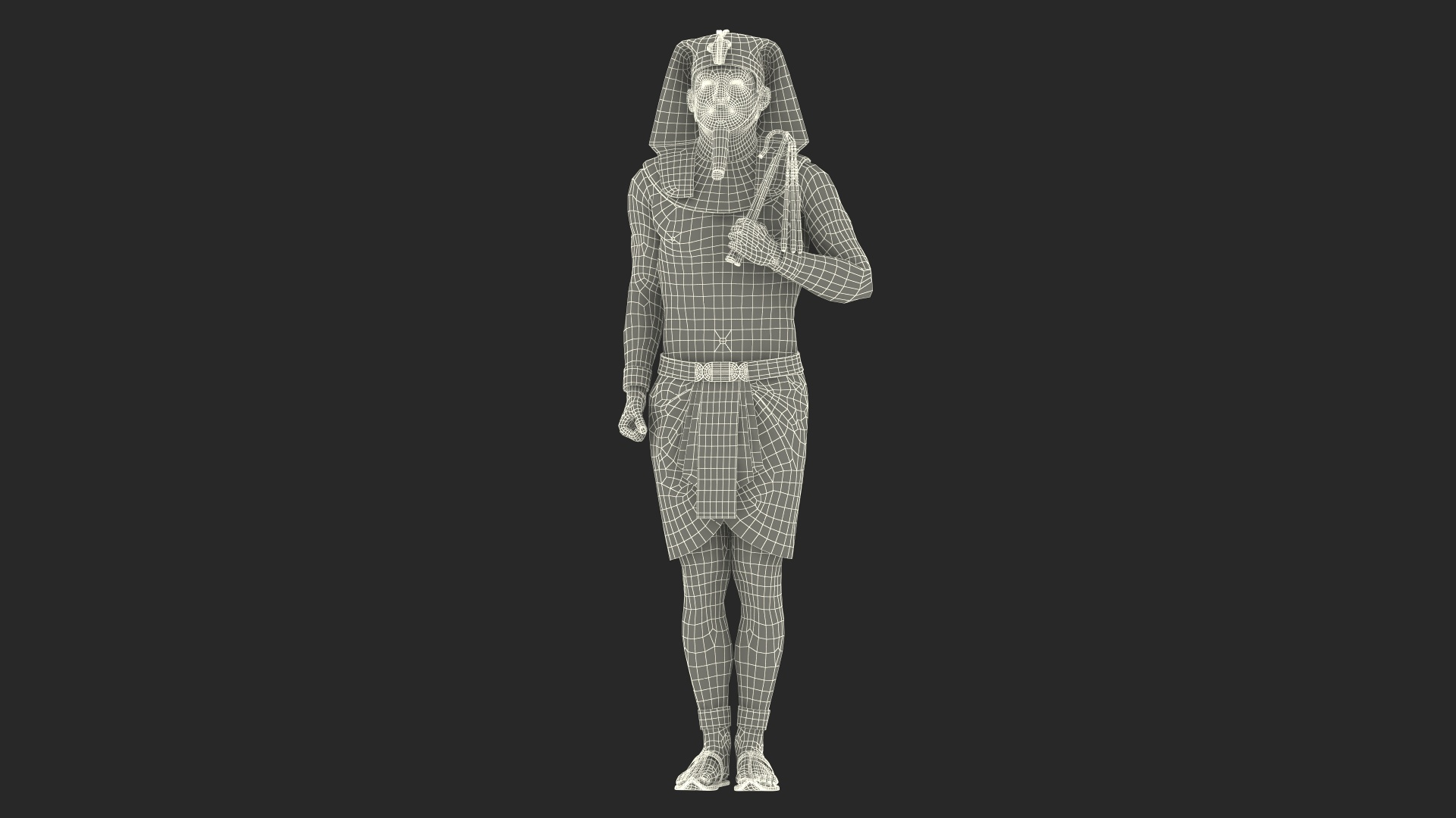 Egypt Pharaoh Standing Model - TurboSquid 2083588