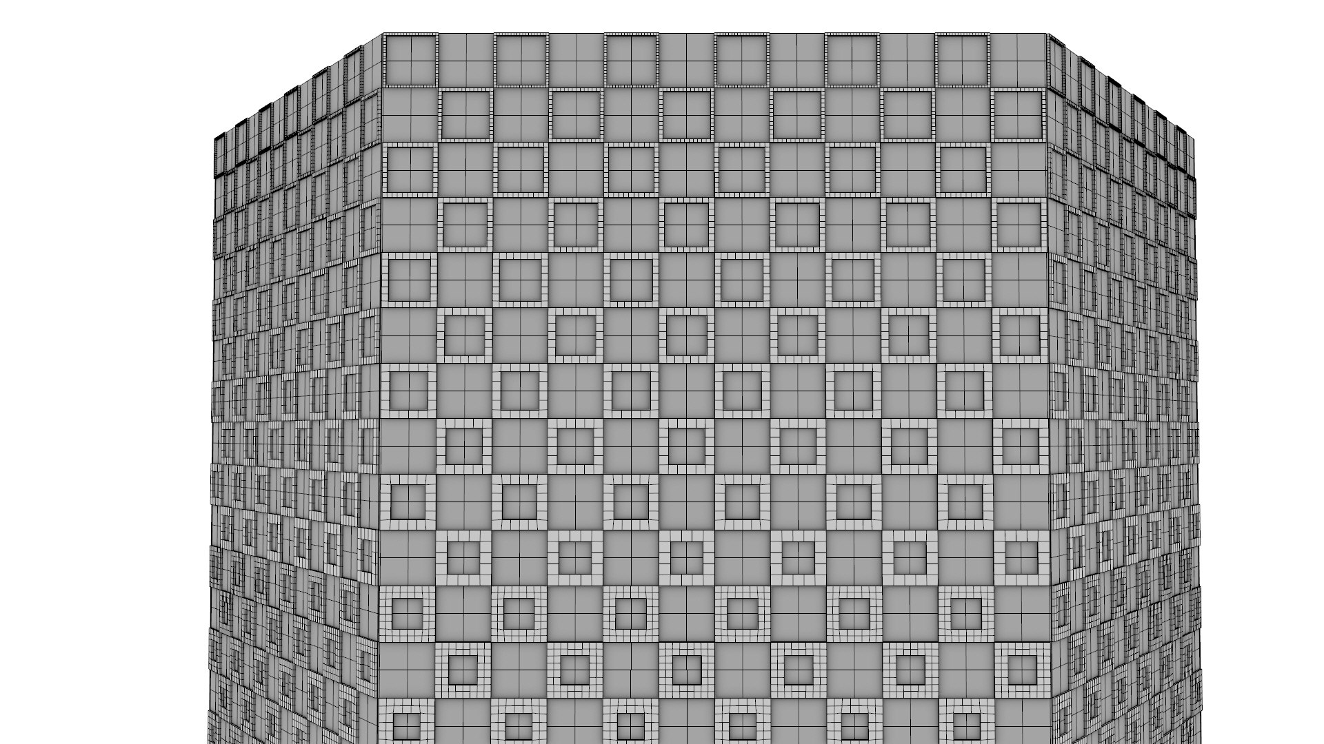 Parametric Square Pattern Hexagon Model - TurboSquid 2344960
