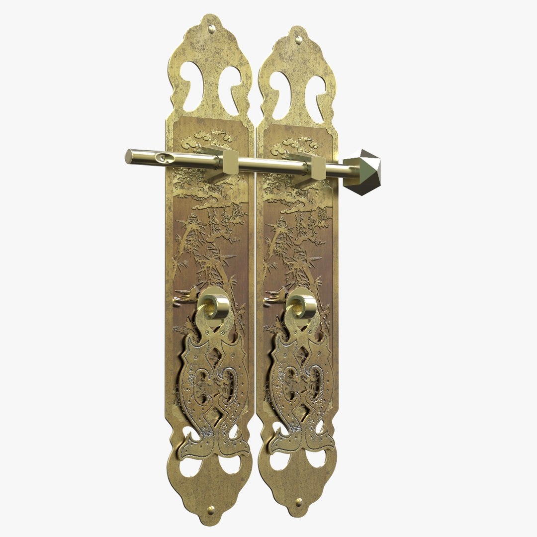 Chinese Door Handles 3D Model - TurboSquid 1152558