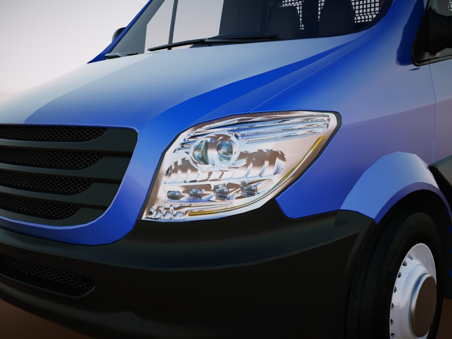 3D Generic Flatbed Van V6 - TurboSquid 1204556