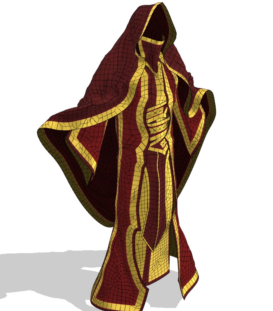 3D Model Robe Mage - TurboSquid 1536091