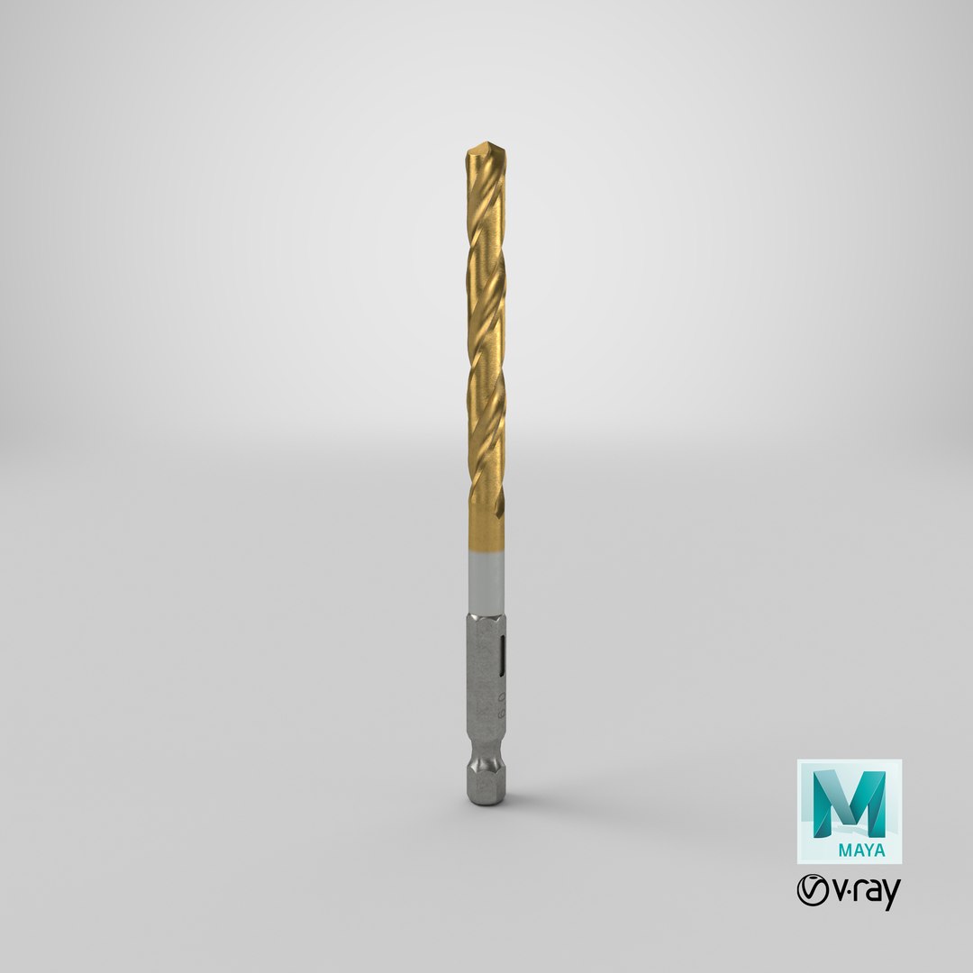 Drill bit 6 mm 3D model - TurboSquid 1383250