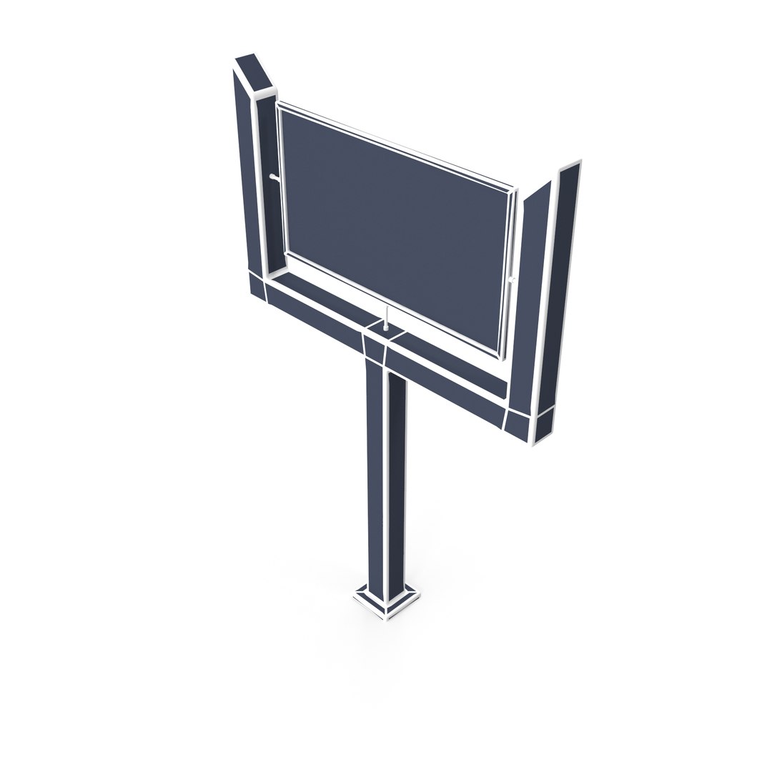 3D Directional Sign Model With Wooden Legs And Arms - TurboSquid 2292969