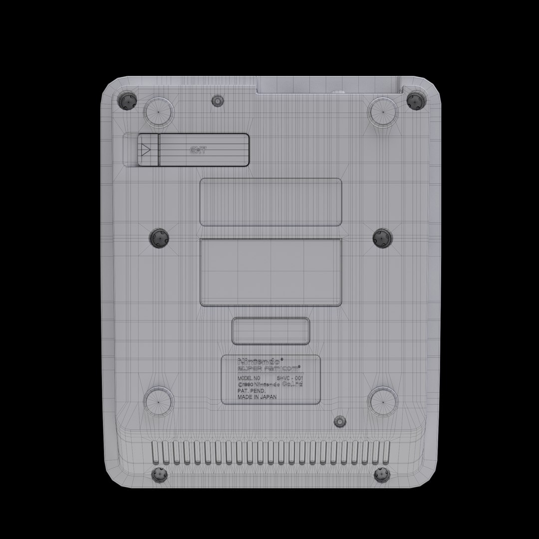 Super nintendo entertainment 3D model - TurboSquid 1708254