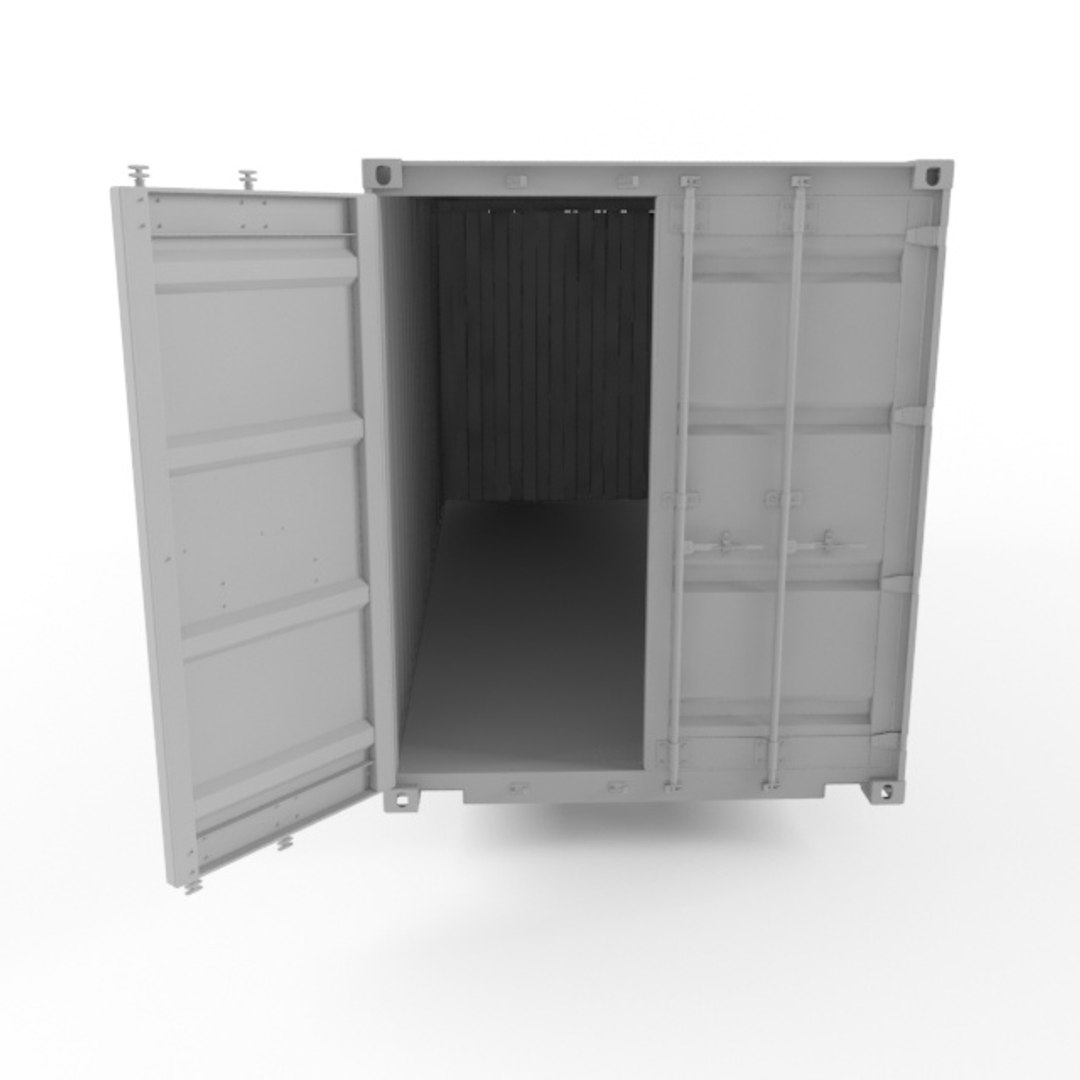 3D 20ft Shipping Container Model - TurboSquid 1302580
