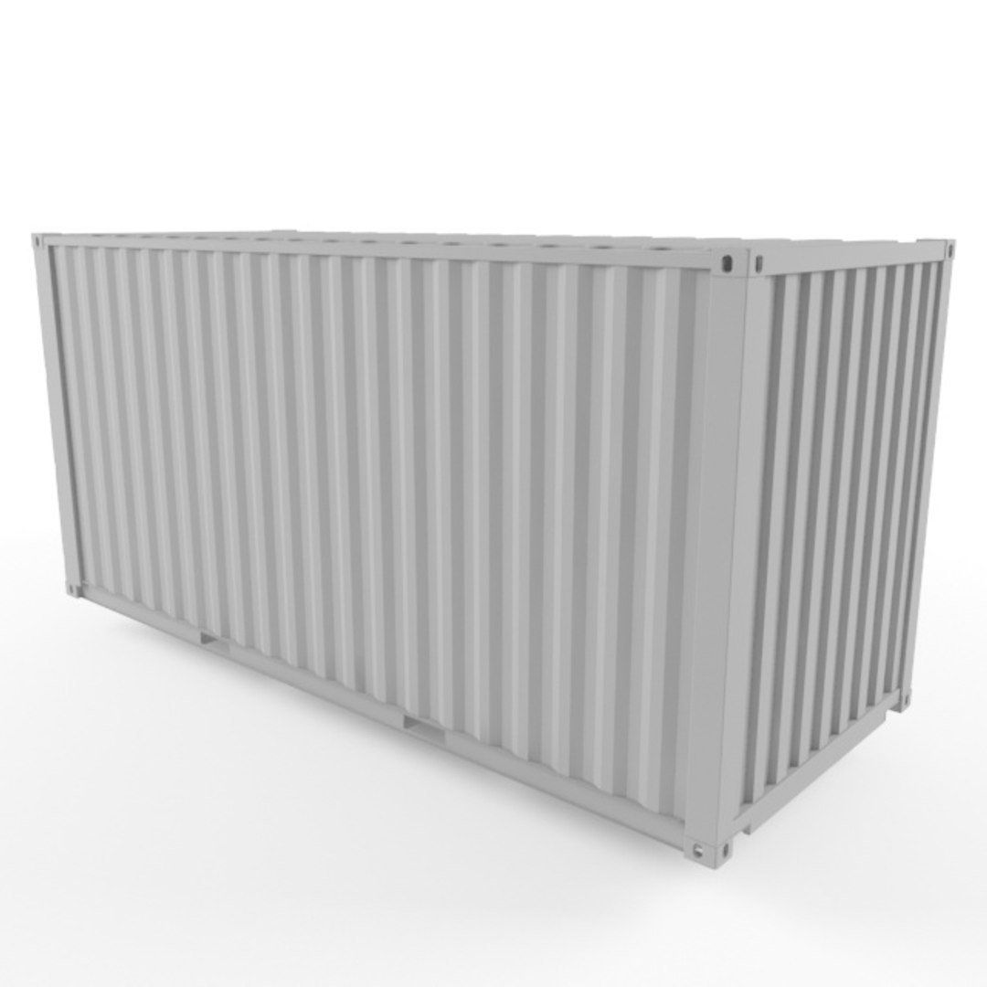 3D 20ft Shipping Container Model - TurboSquid 1302580