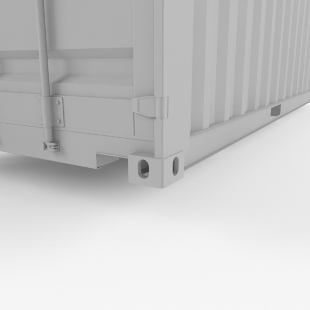 3D 20ft Shipping Container Model - TurboSquid 1302580