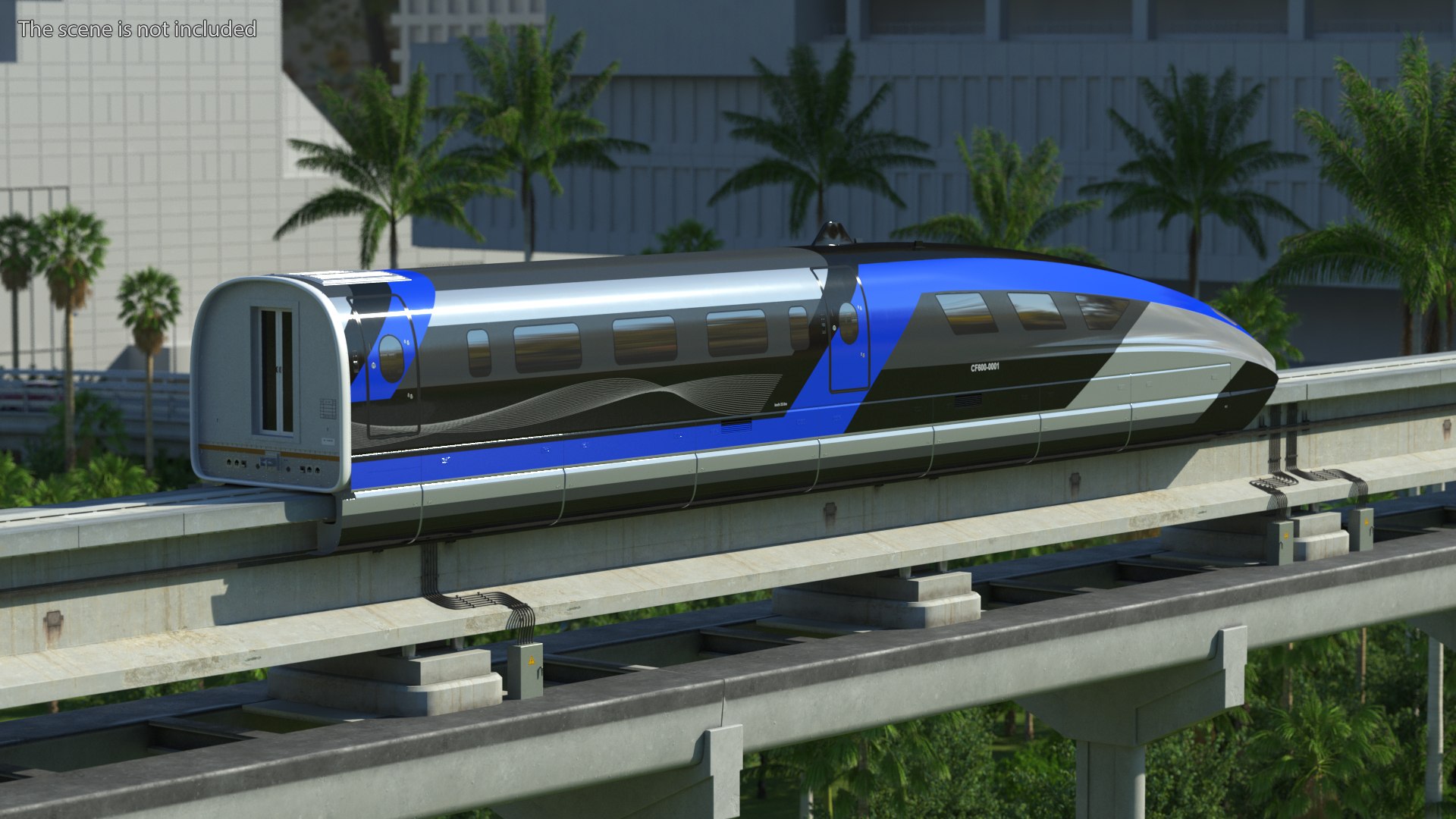 3D Magnetic Levitation Train Locomotive - TurboSquid 2080791