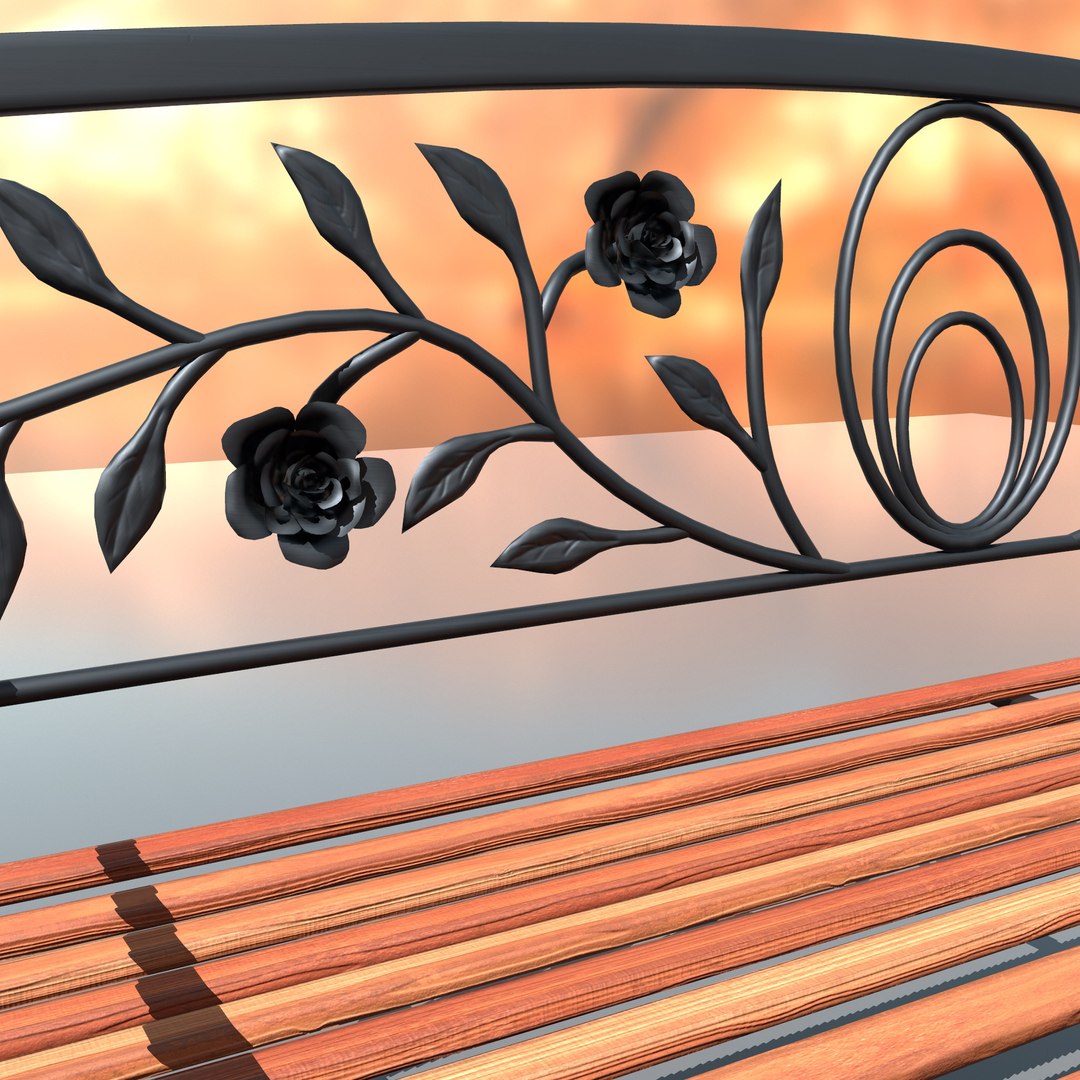 forged bench 3d model