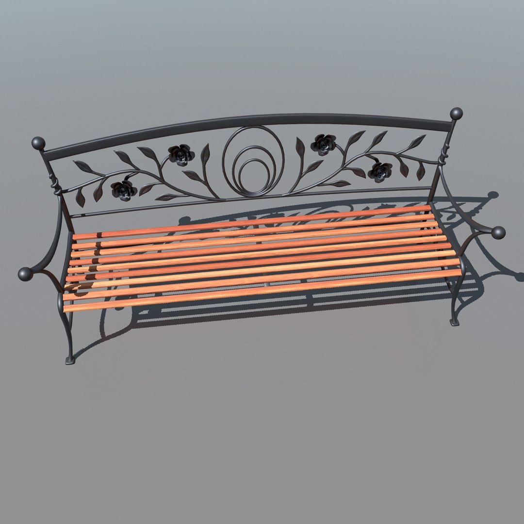 forged bench 3d model