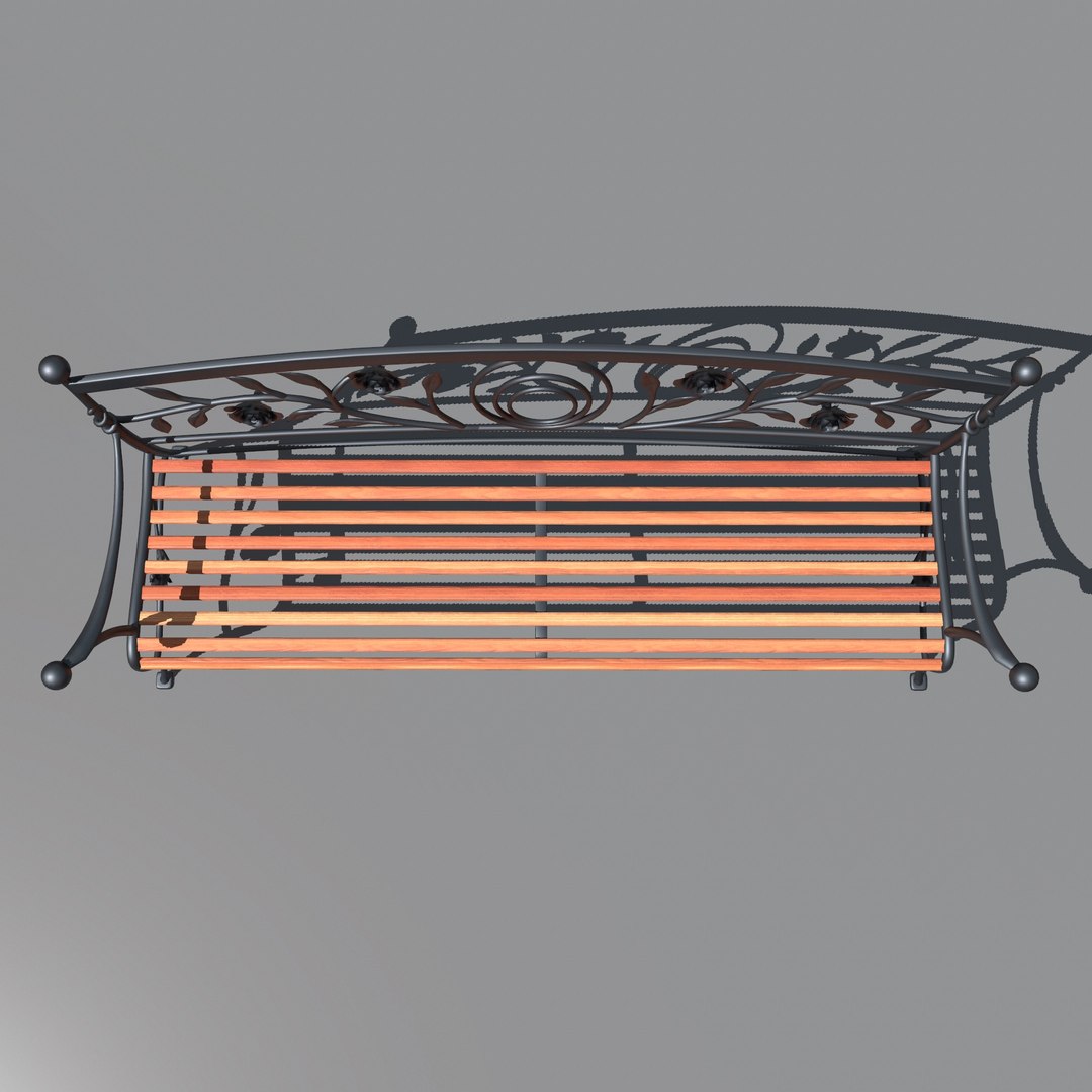 forged bench 3d model