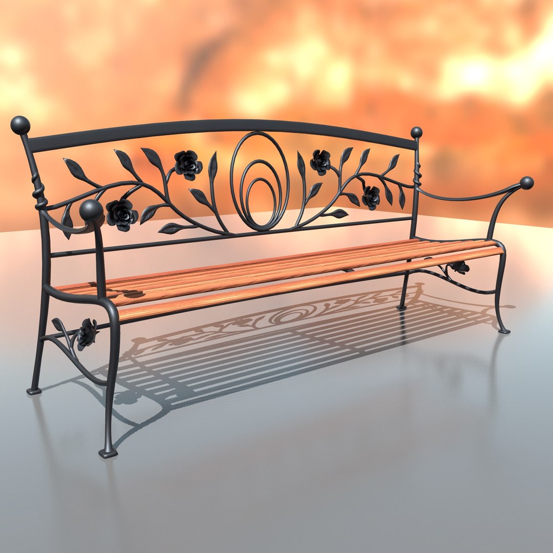 forged bench 3d model