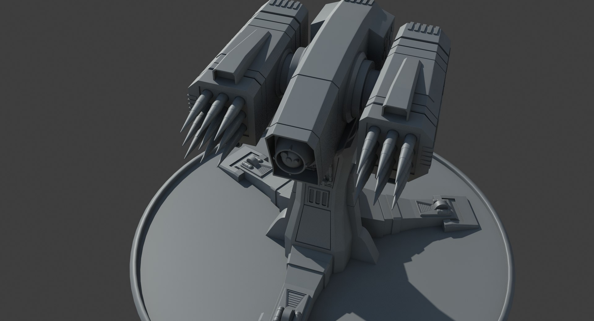 3D Model Futuristic Missile Launcher - TurboSquid 1256685