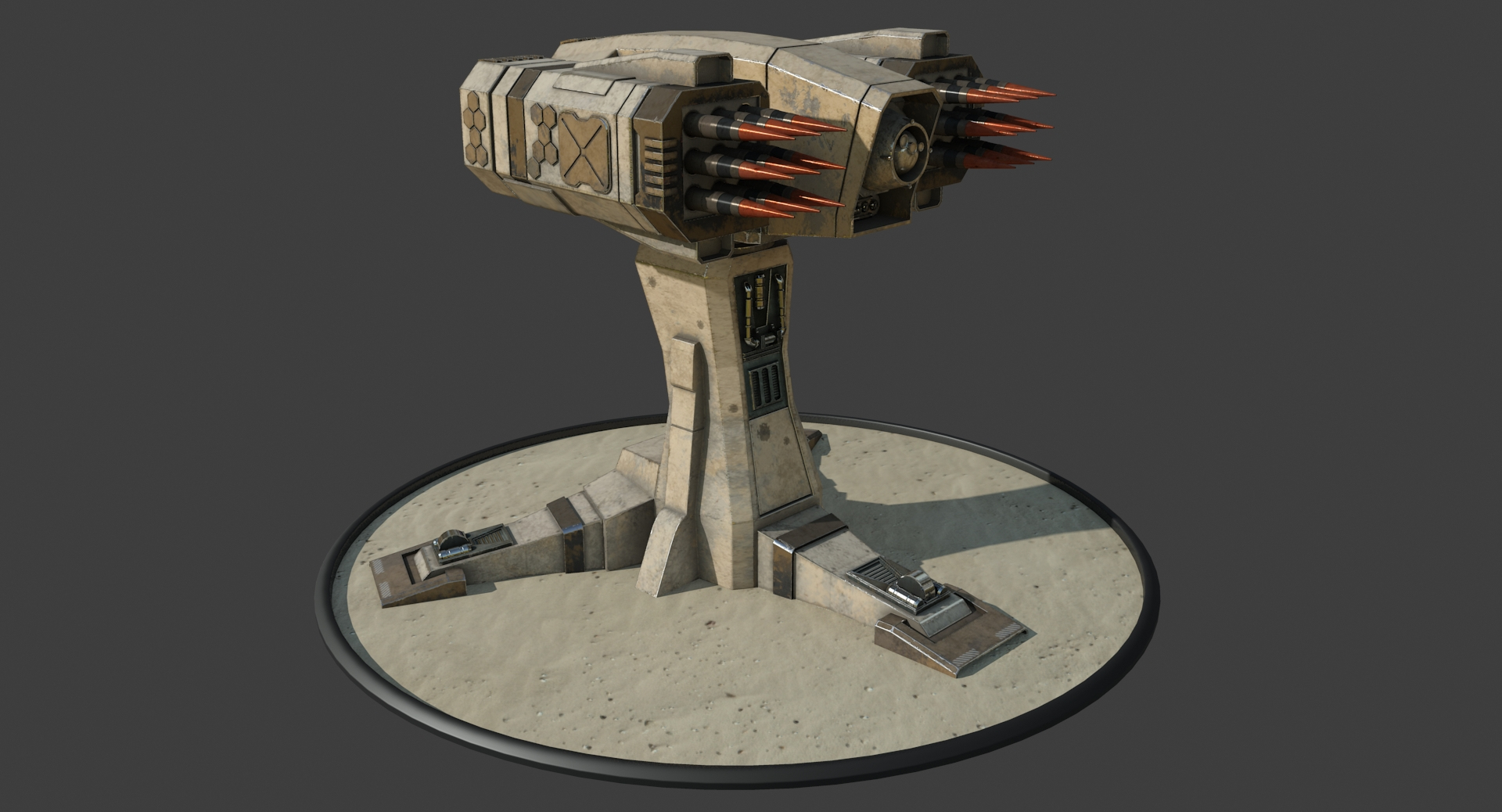 3D Model Futuristic Missile Launcher - TurboSquid 1256685