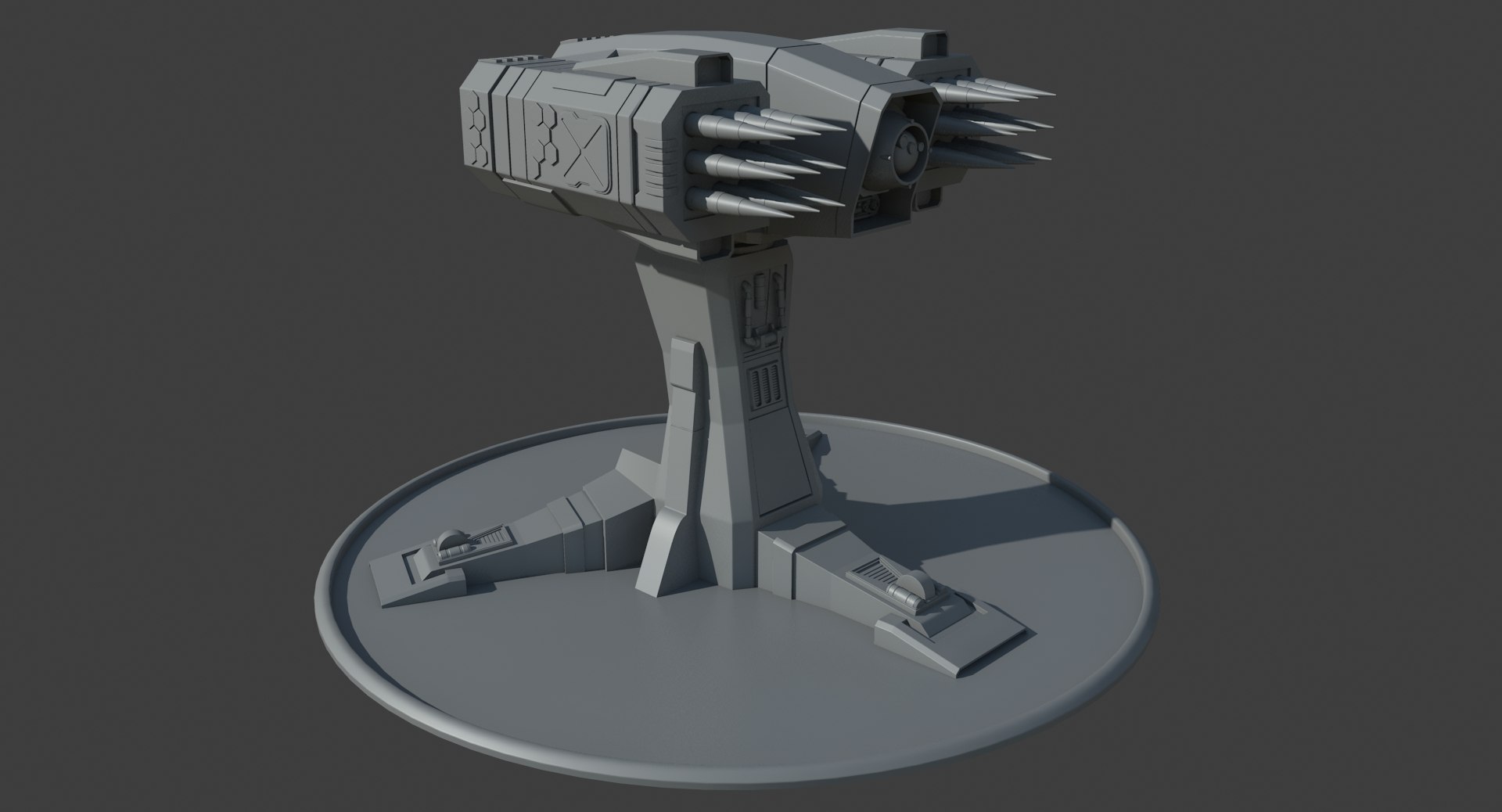 3D Model Futuristic Missile Launcher - TurboSquid 1256685