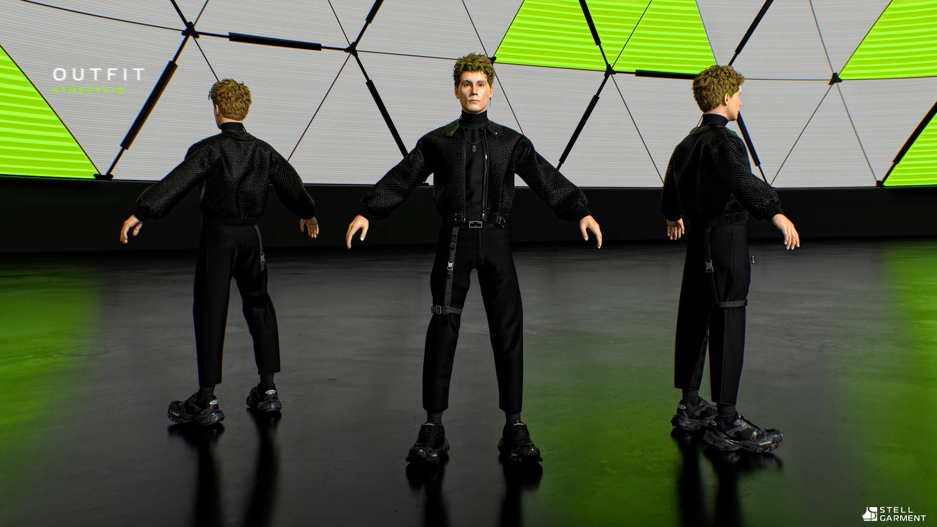 OUTFIT STREETKID STELL GARMENT 3D Model - TurboSquid 2253380