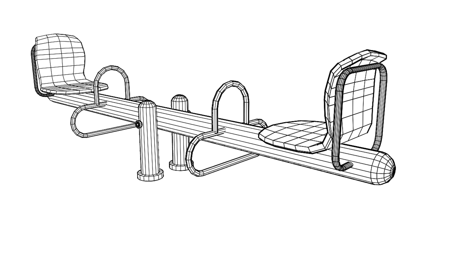seesaw 3d model