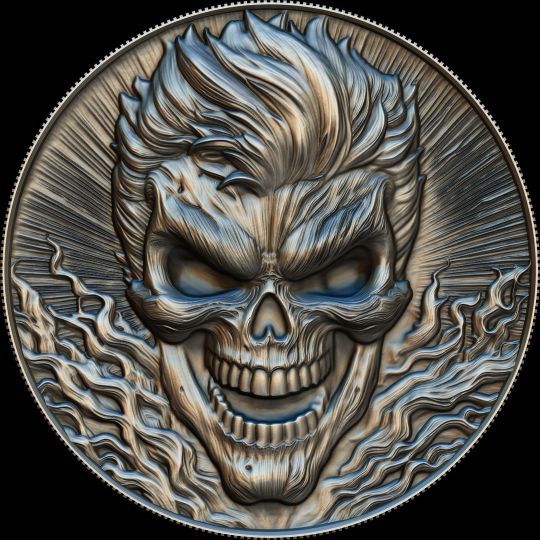 Hellskull Relief Pendant Coin 3D Print Model 3D Model - TurboSquid 2328580
