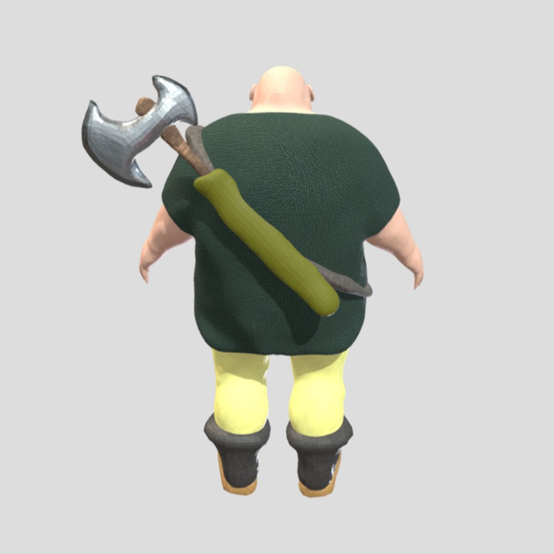 3D Guy Fat Model - TurboSquid 1551619