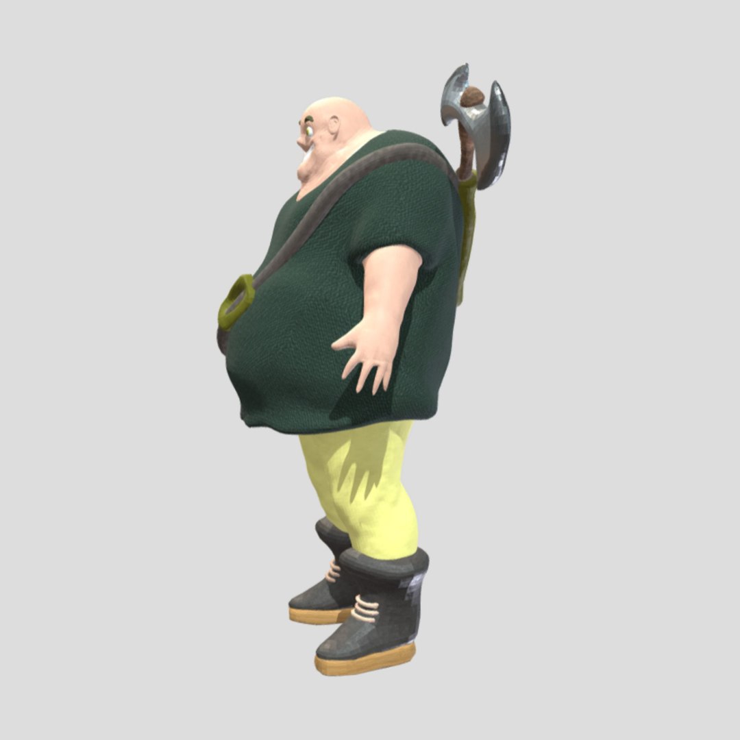3D Guy Fat Model - TurboSquid 1551619