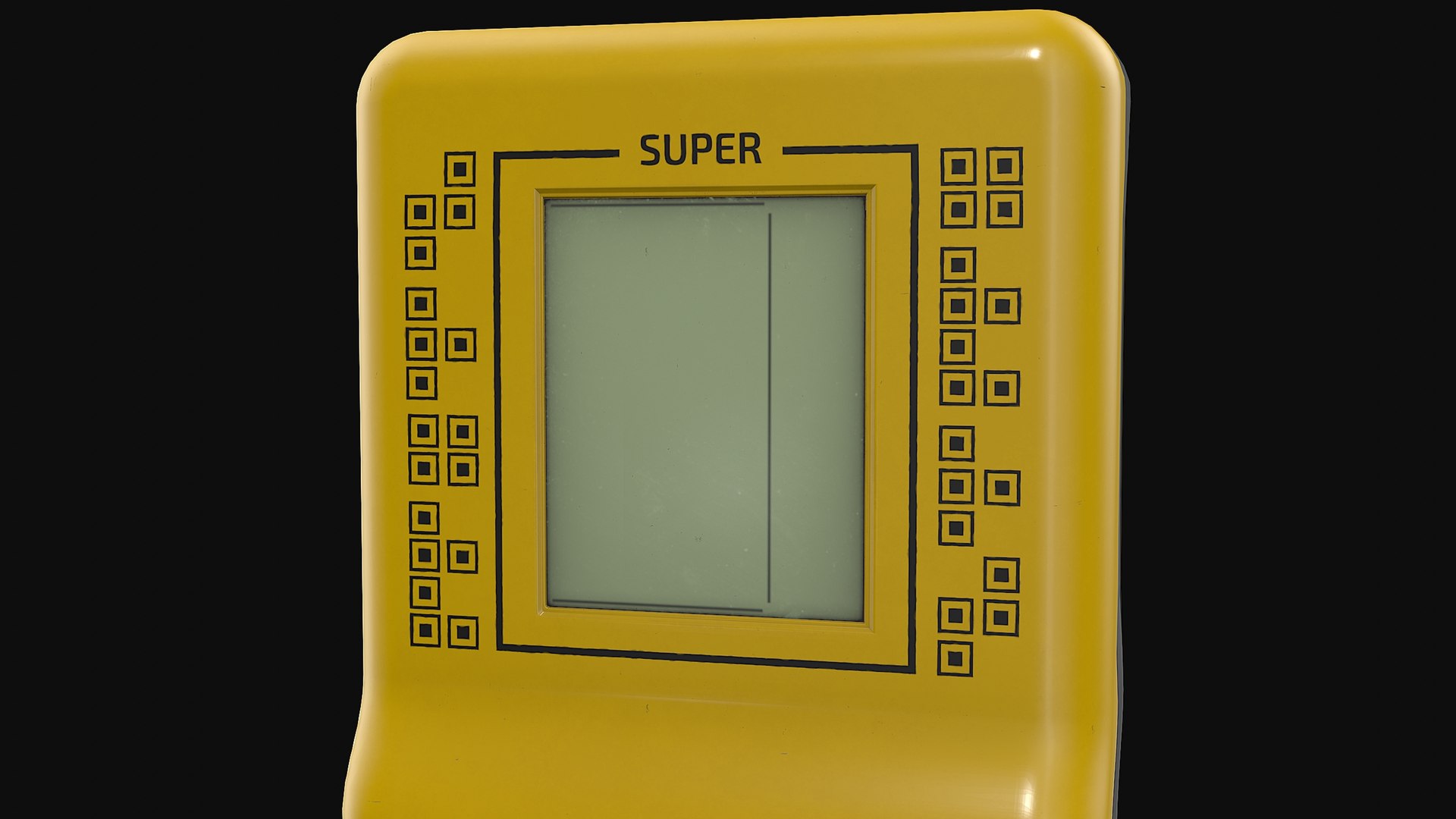 Tetris Brick Game - Yellow Model - TurboSquid 2238639