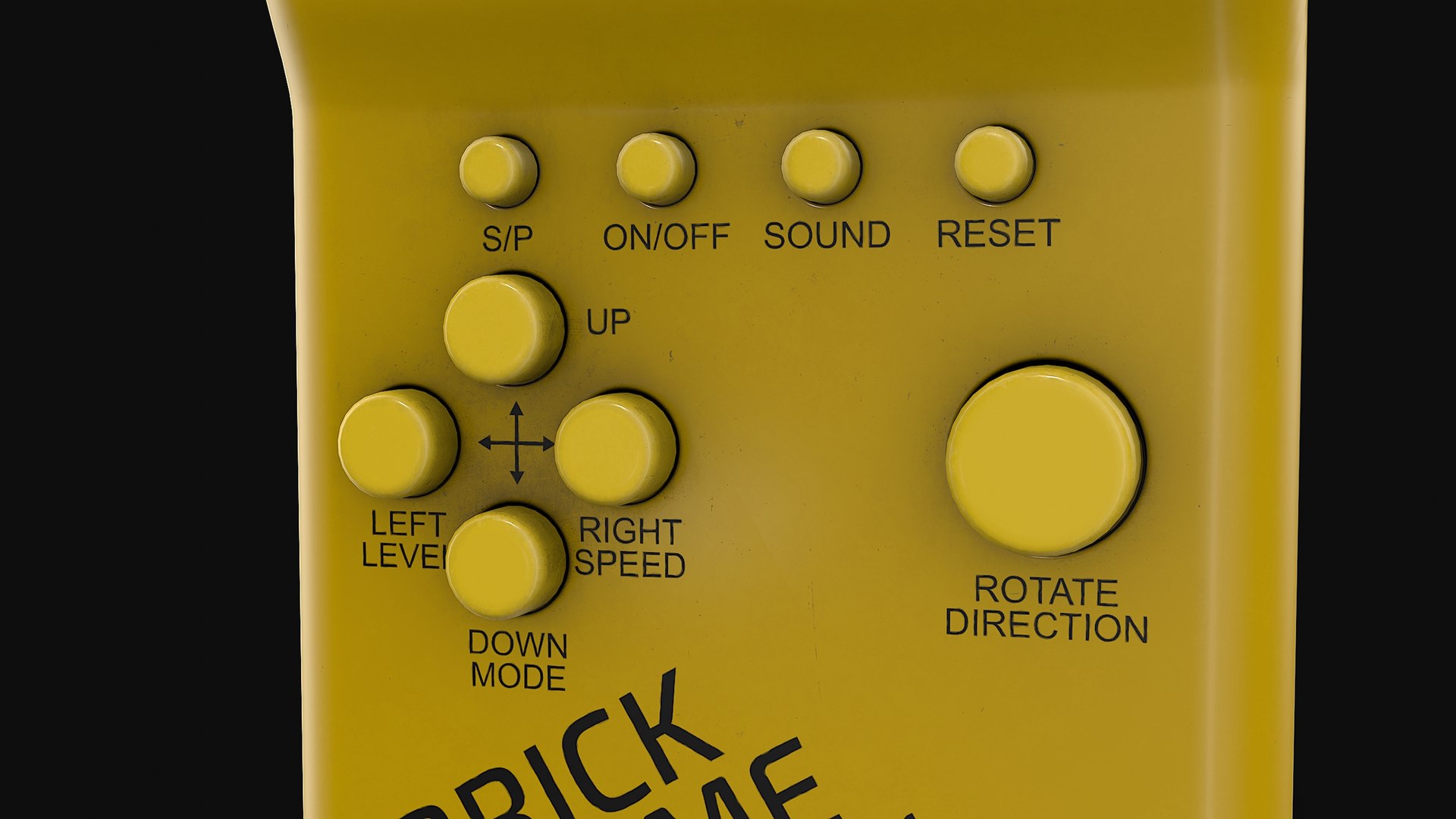 Tetris Brick Game - Yellow Model - TurboSquid 2238639