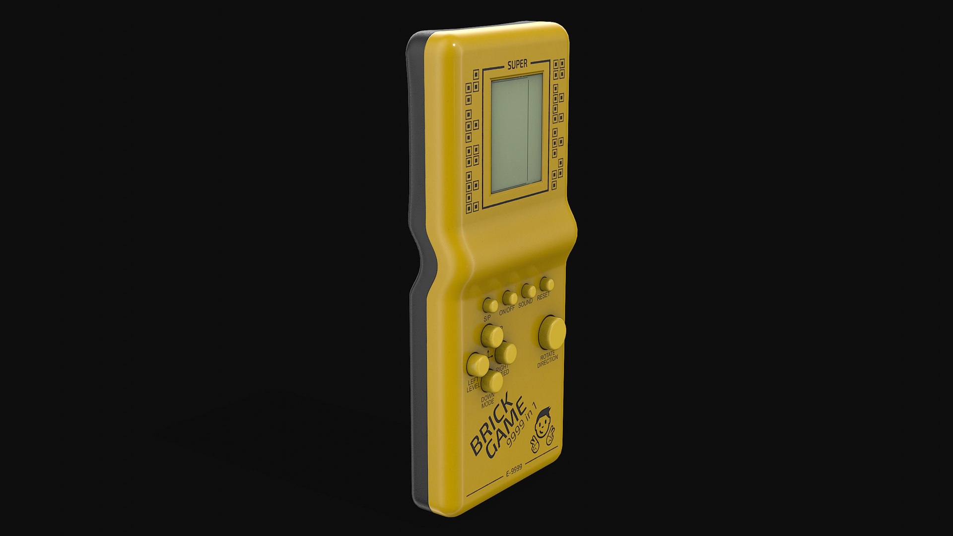 Tetris Brick Game - Yellow Model - TurboSquid 2238639