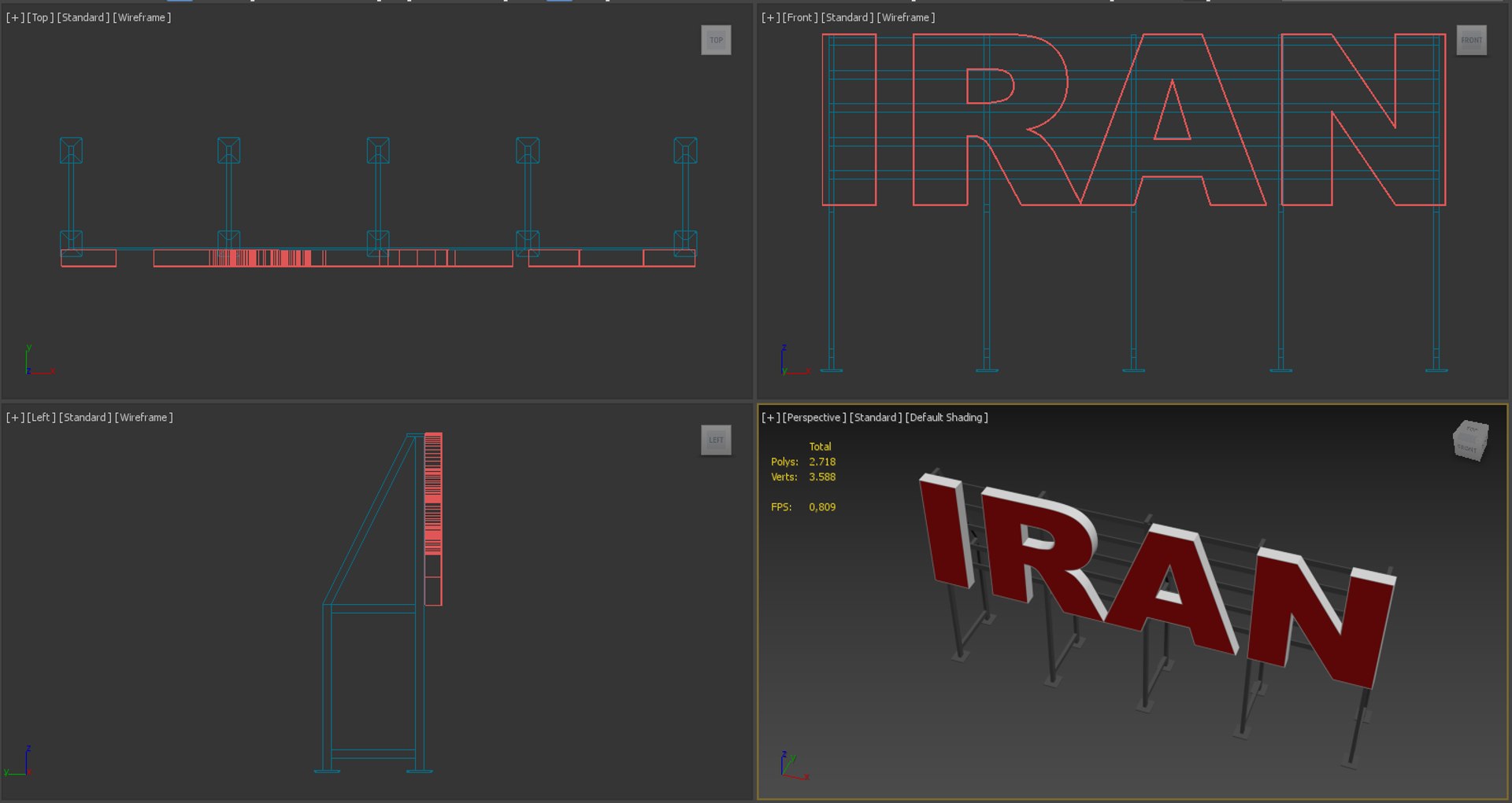 Country Sign Iran 3D Model - TurboSquid 1804916