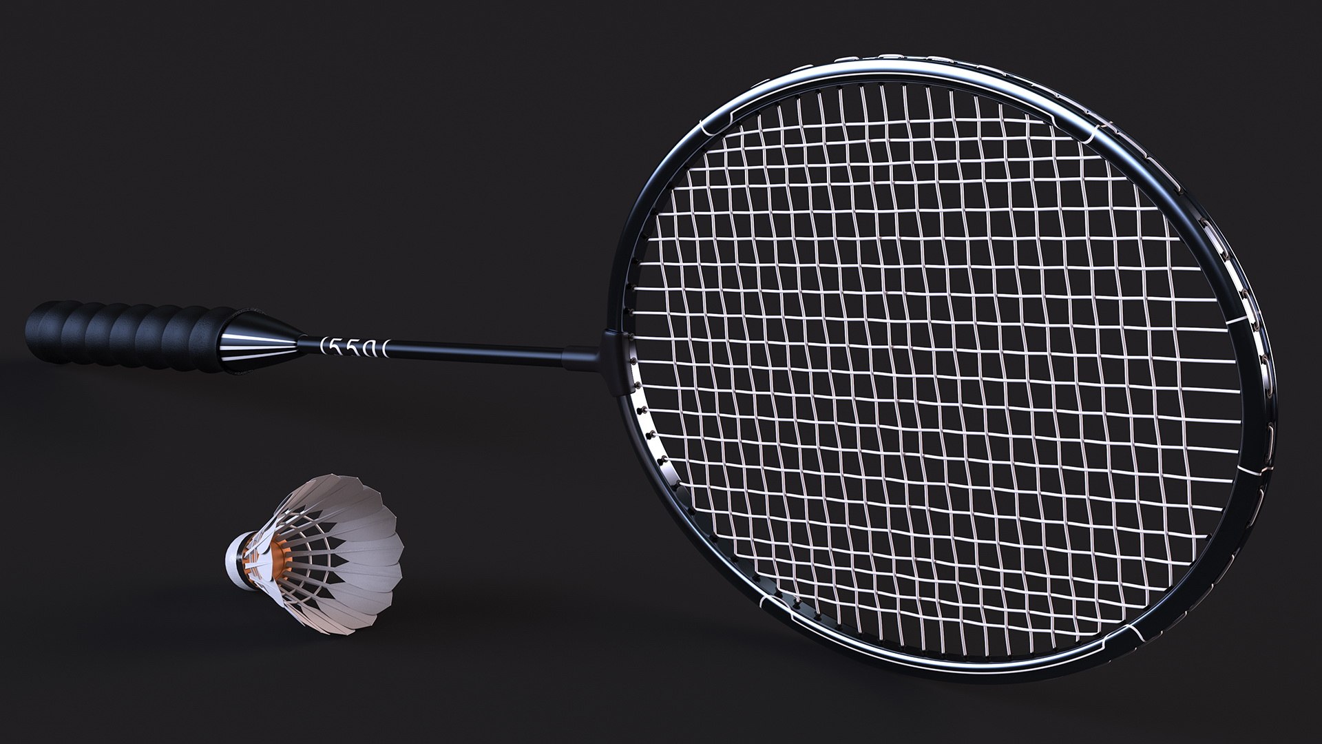 3D Professional Carbon Fiber Badminton Racket And Feather Shuttlecock ...