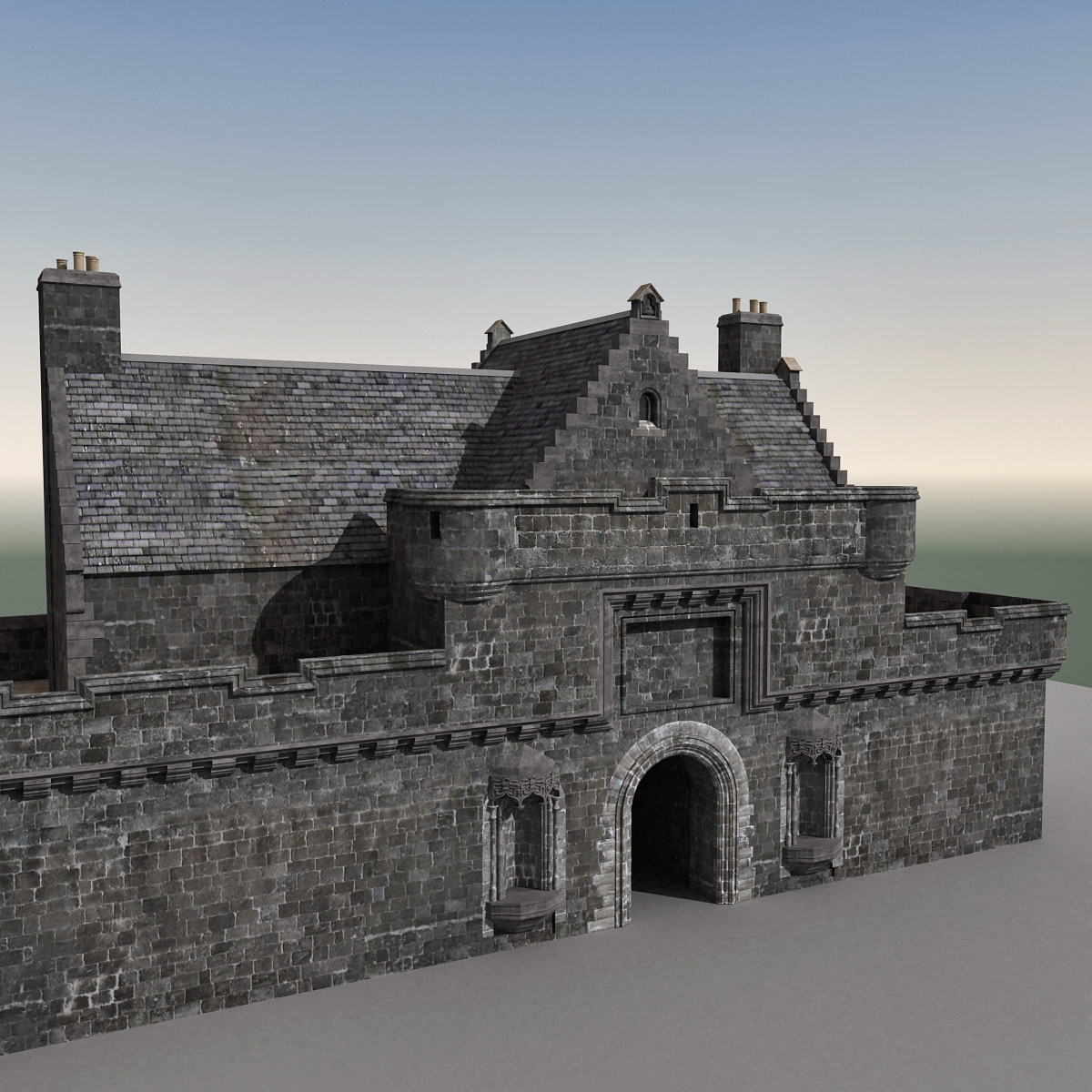3d building castle