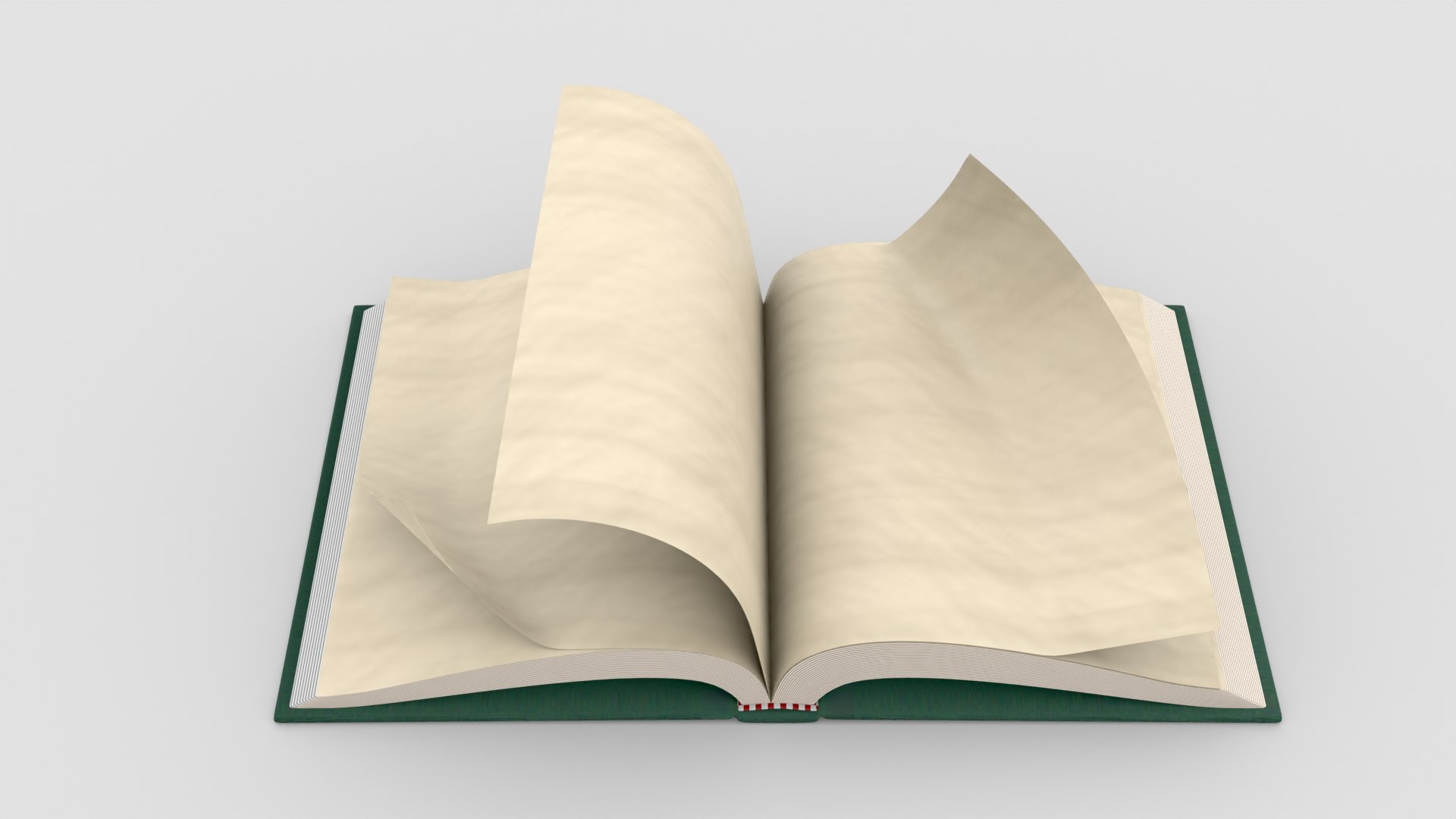 3D Old Book Rigged And Animated Model - TurboSquid 2087240