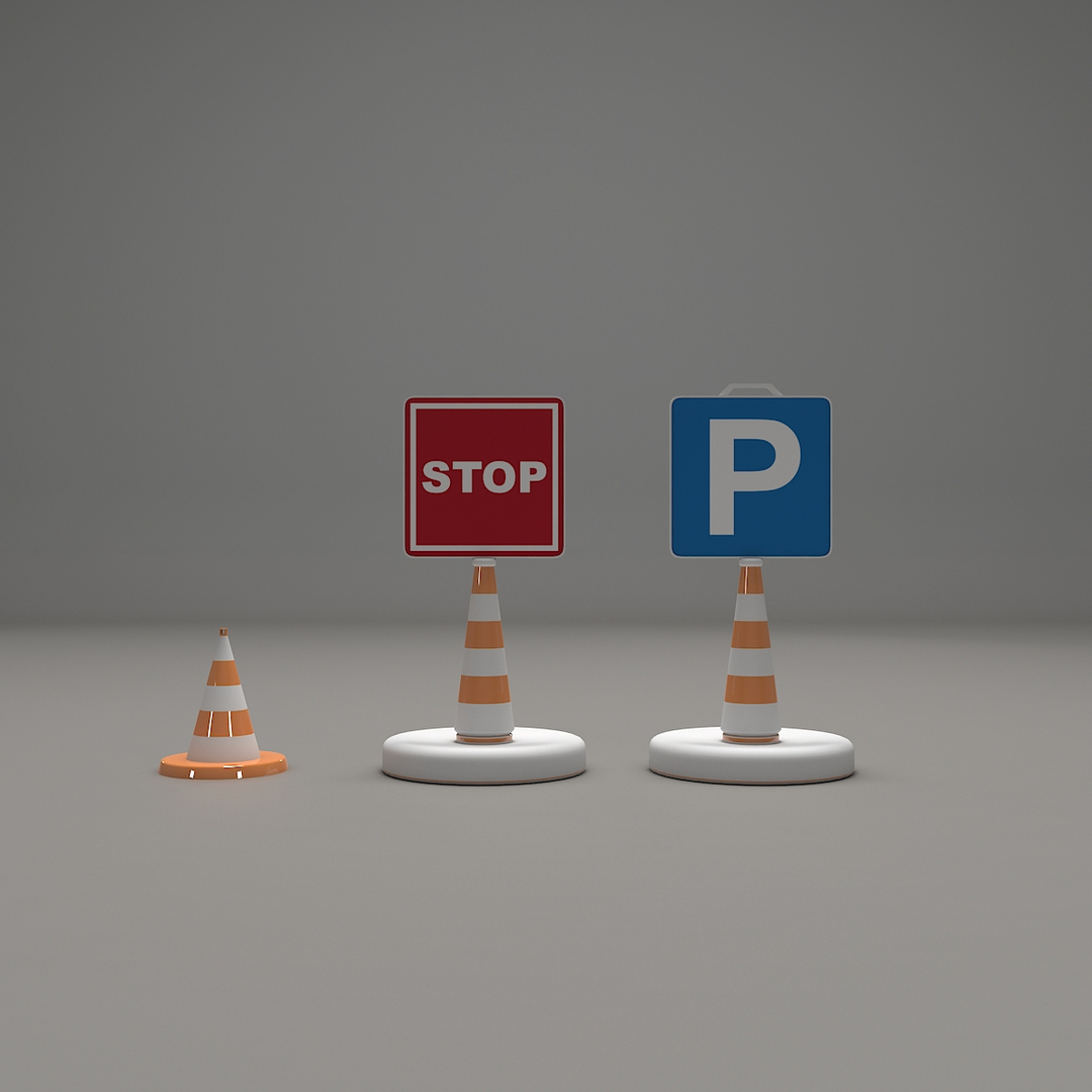 3D traffic sign model - TurboSquid 1201066