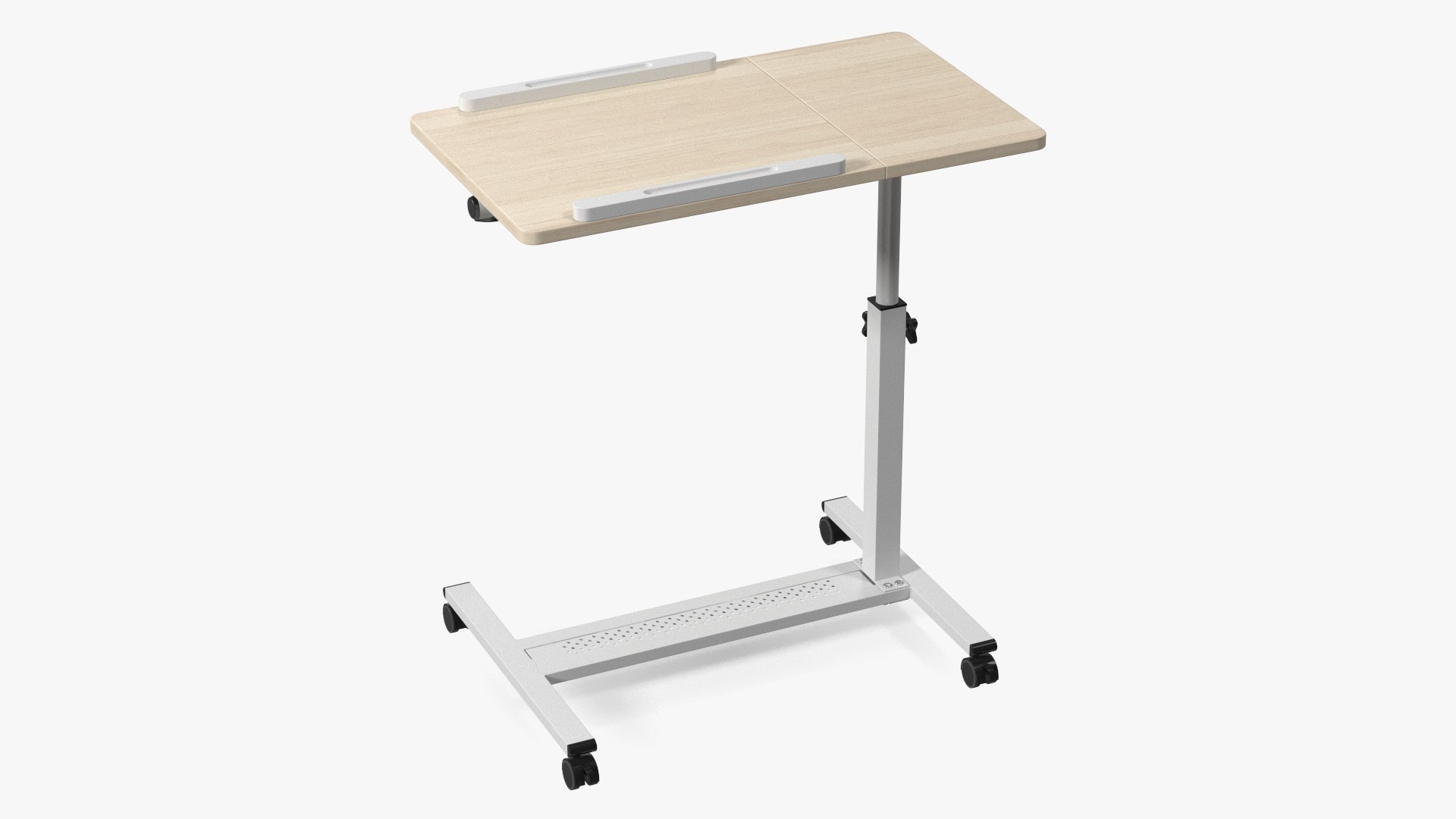 Overbed Laptop Desk with Wheels and Laminated Top 3D - TurboSquid 2152184