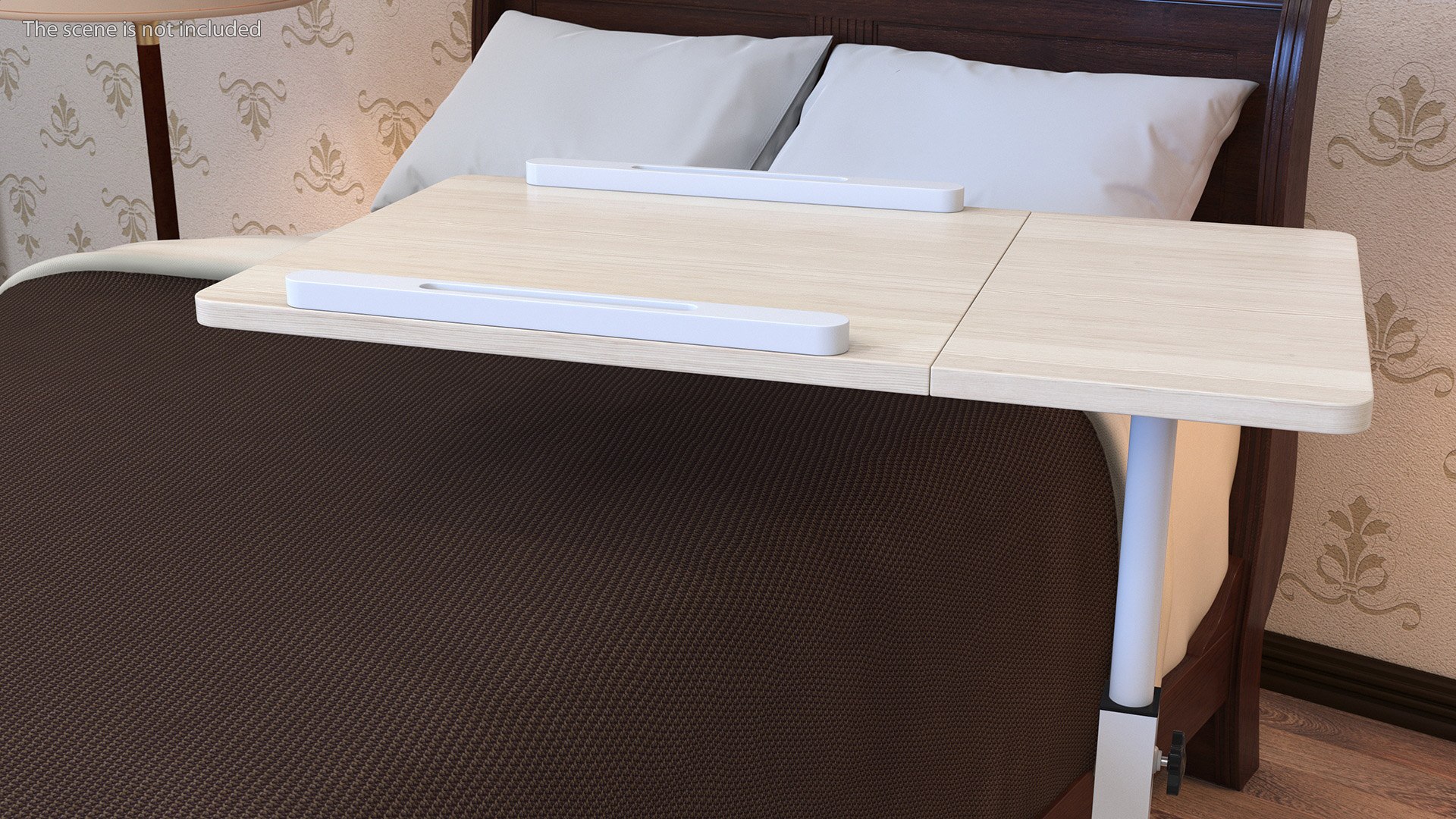 Overbed Laptop Desk With Wheels And Laminated Top 3D - TurboSquid 2152184