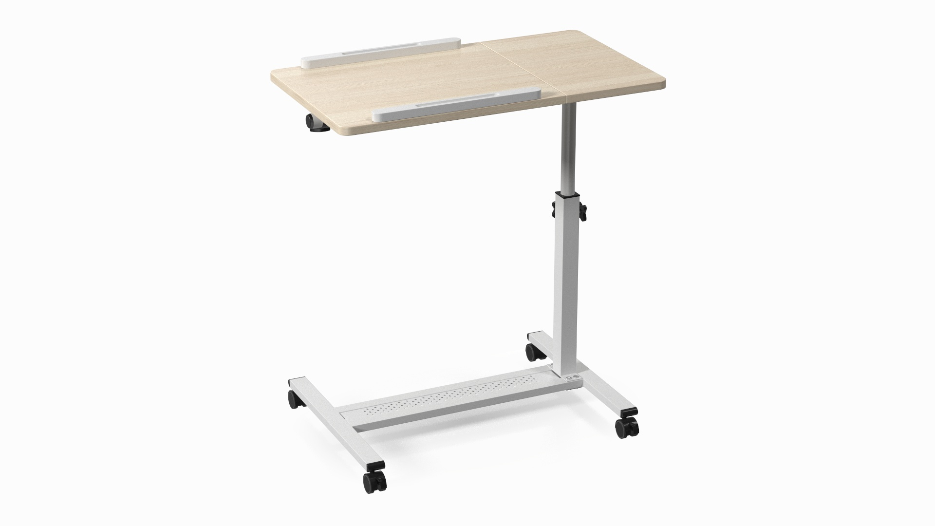 Overbed Laptop Desk With Wheels And Laminated Top 3D - TurboSquid 2152184