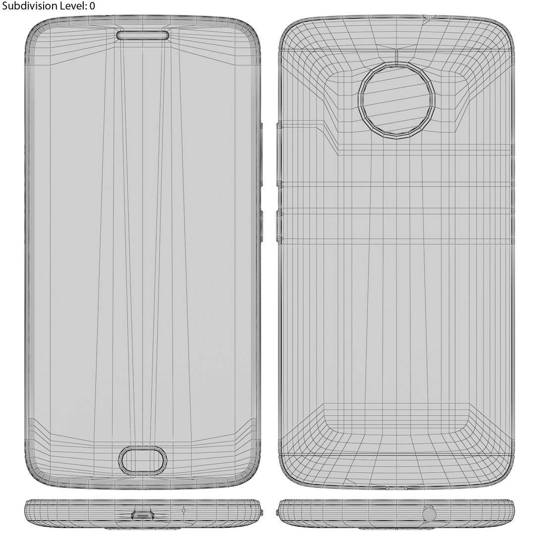 Realistic Motorola Moto E4 3D Model - TurboSquid 1168469