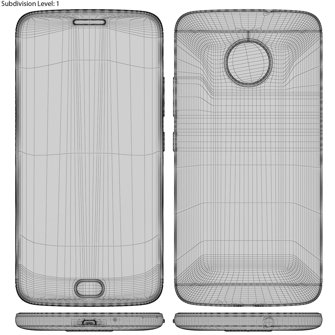 Realistic Motorola Moto E4 3D Model - TurboSquid 1168469