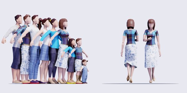 modelo 3d Paquete Spring People: equipado y animado - TurboSquid 2038627