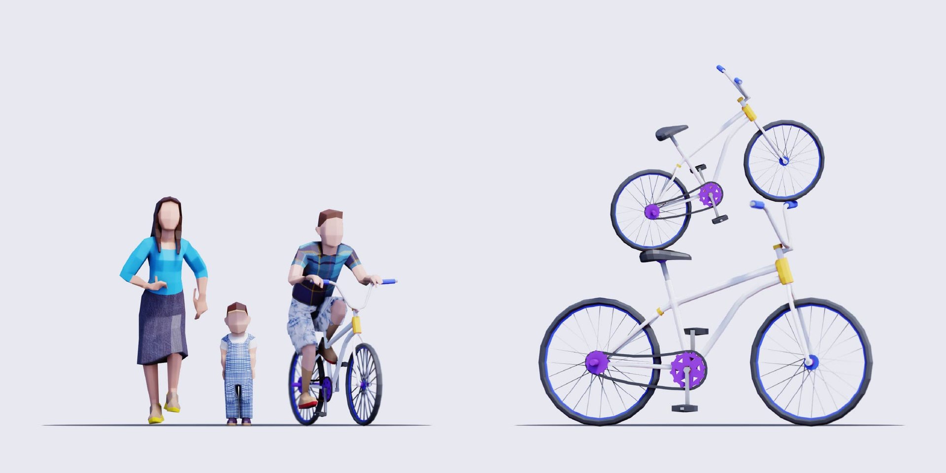 Spring People Pack - Rigged And Animated 3D Model - TurboSquid 2038627