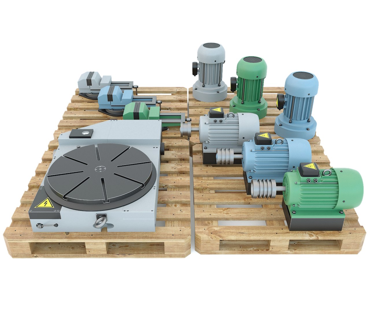 Spare Parts Of Industrial Machine Tools - Collection 1 3D Model ...