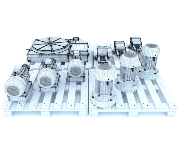 Spare parts of industrial machine tools - Collection 1 3D model ...